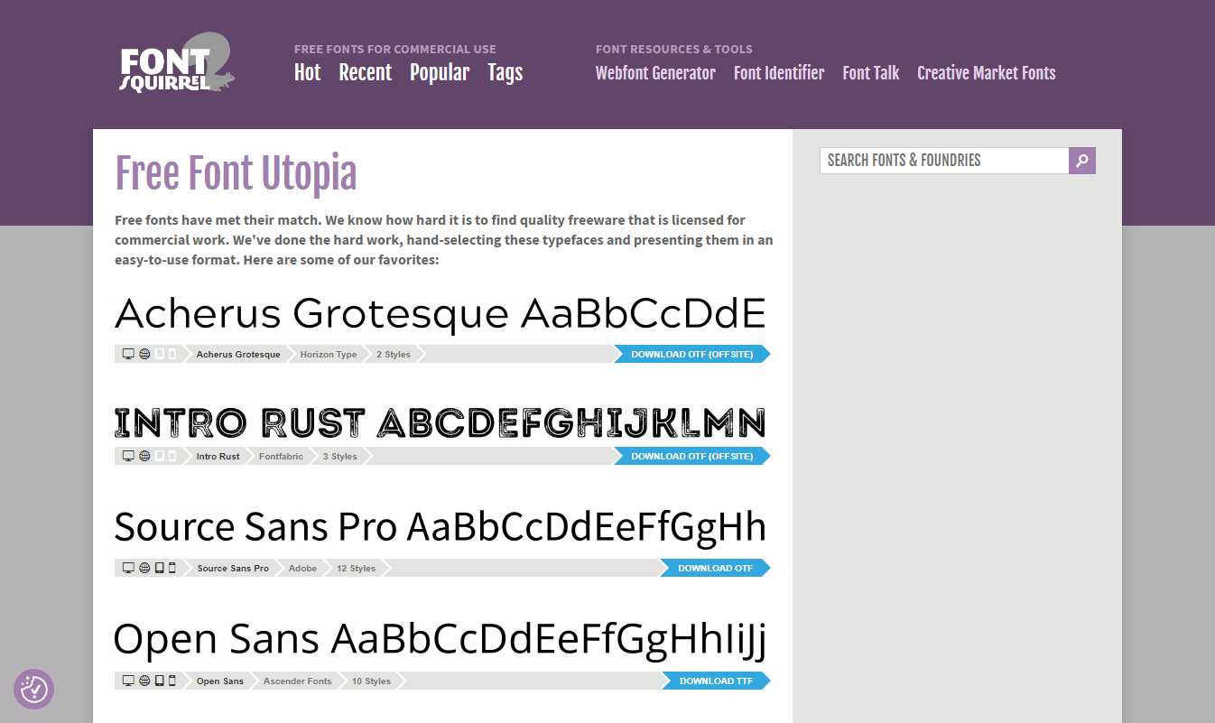 Top 16 Best Free Websites to Download Fonts