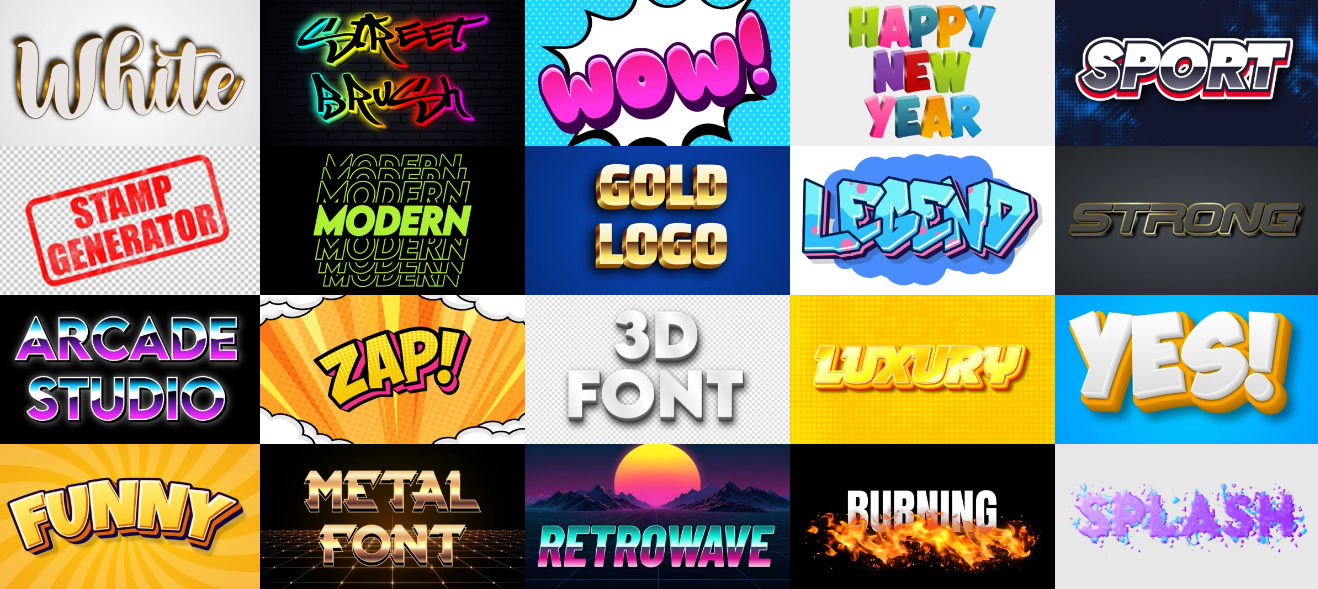 Learn About Graphic Design, Fonts, and Text Style Effects