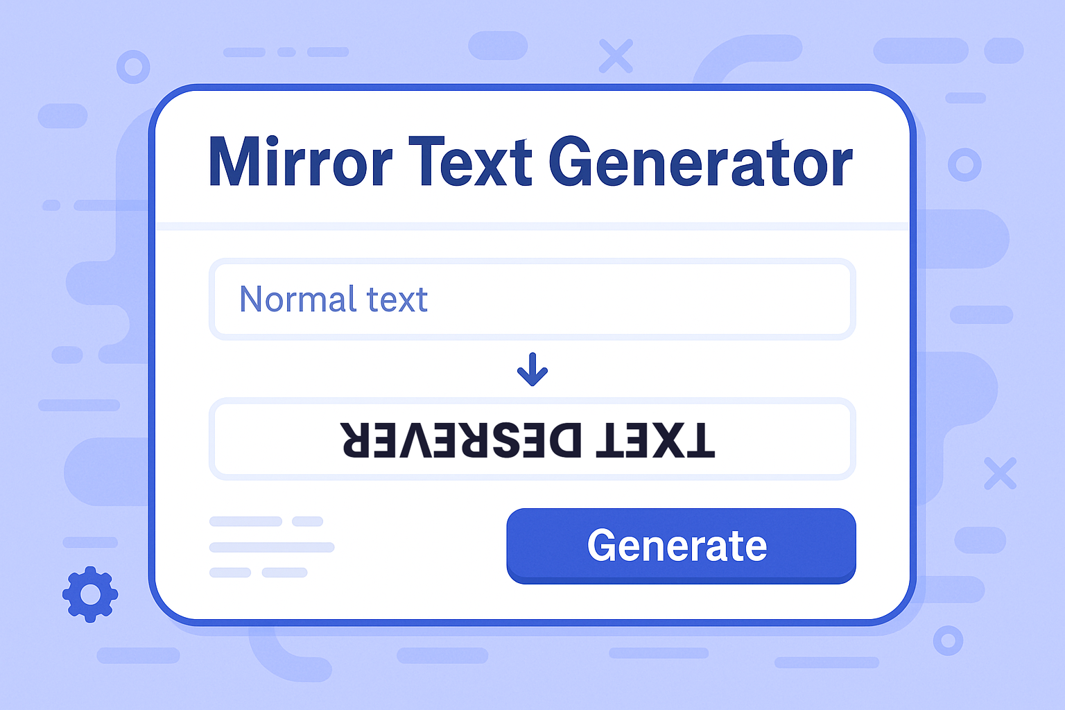 Mirror Text Generator: Flip & Reverse Text Online for Free